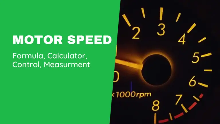 Electric Motor Speed Control, Formula And Calculator - Electrical4uonline